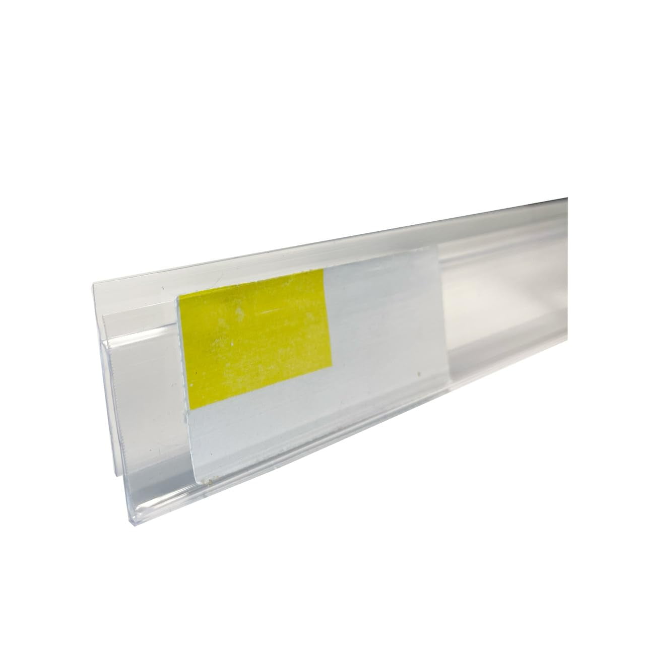 The Global Display Solution Label Holders, 4 x 46 in, Black, 20 Pack ...