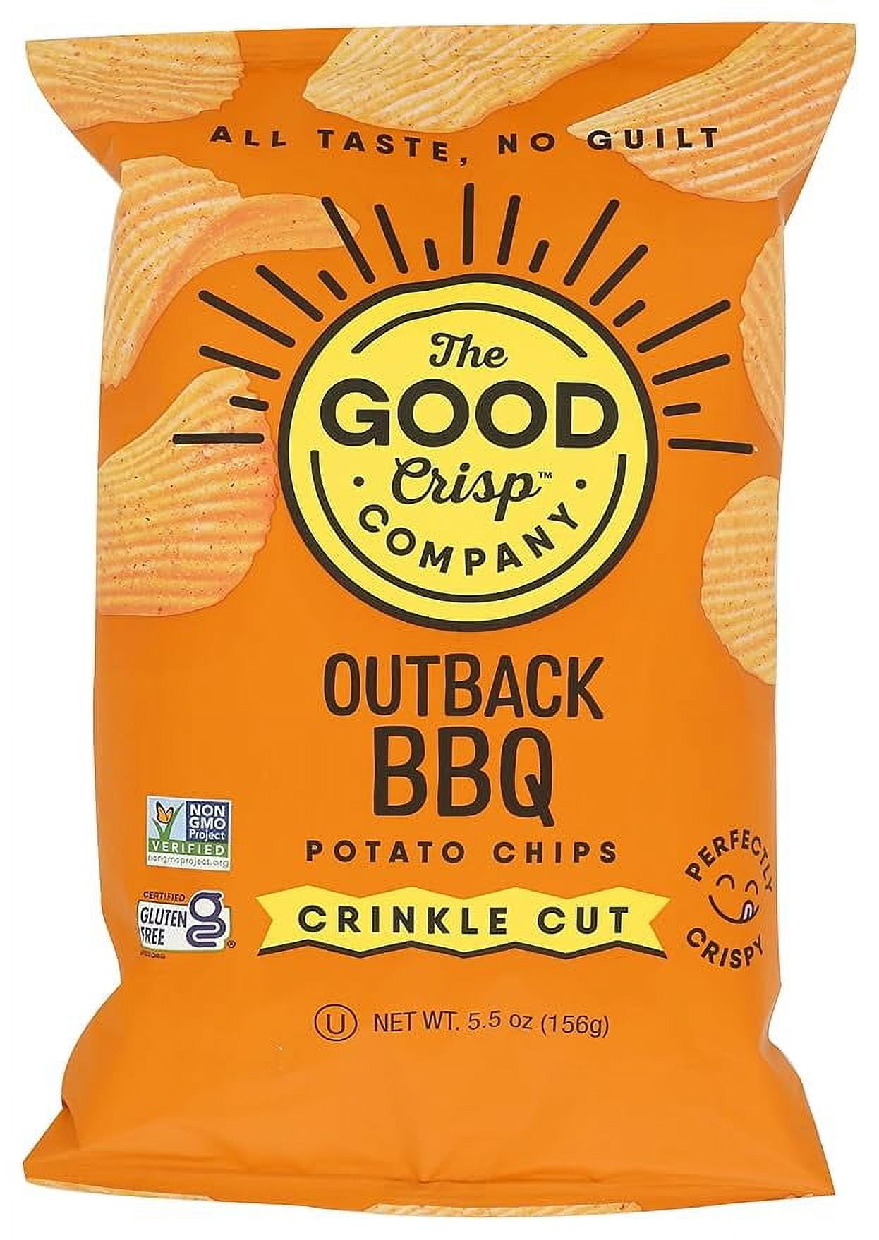THE GOOD CRISP COMPANY Outback BBQ Crinkle Cut Potato Chips, 5.5 OZ ...