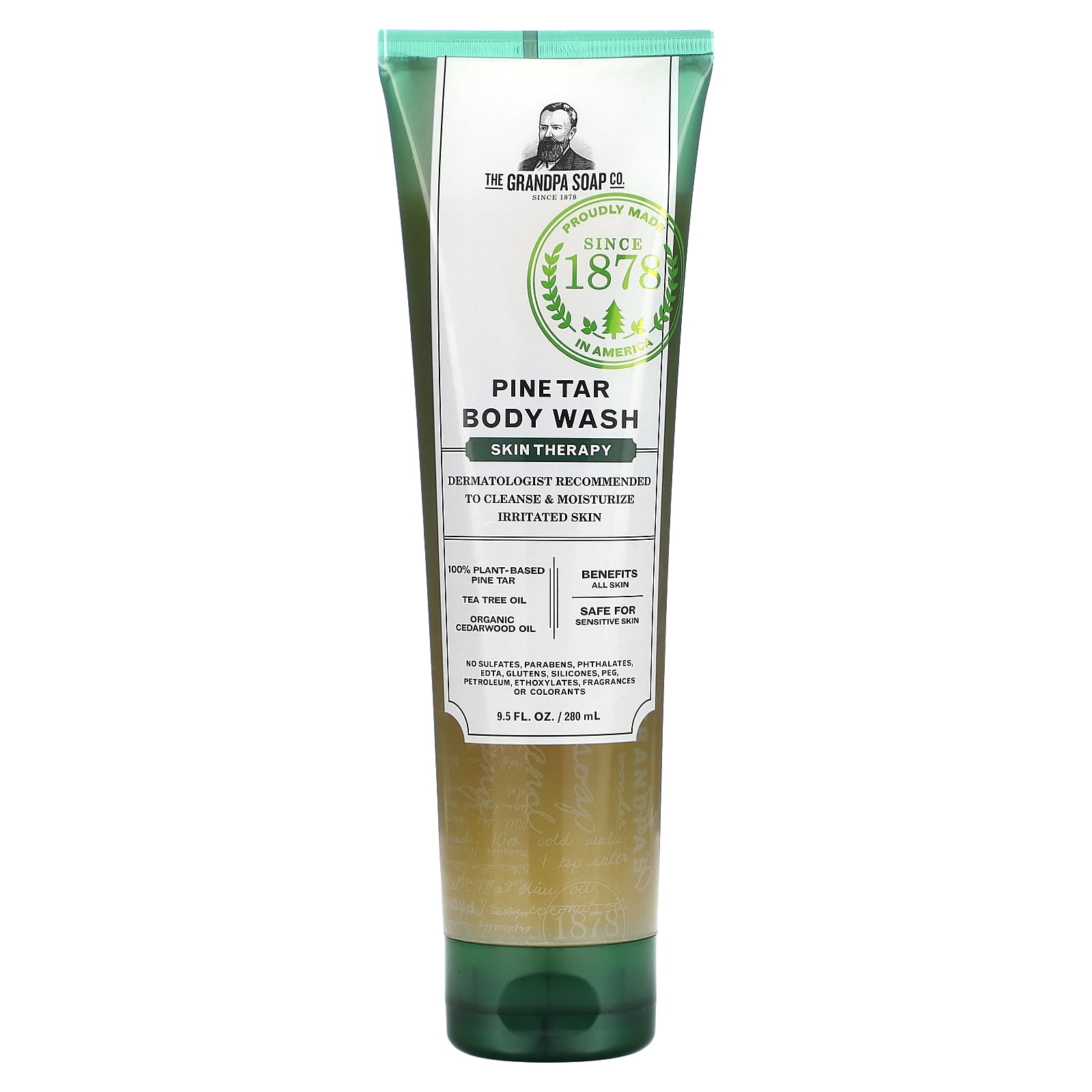 The Grandpa Soap Company Natural Organic Pine Tar Body Wash with Tea ...