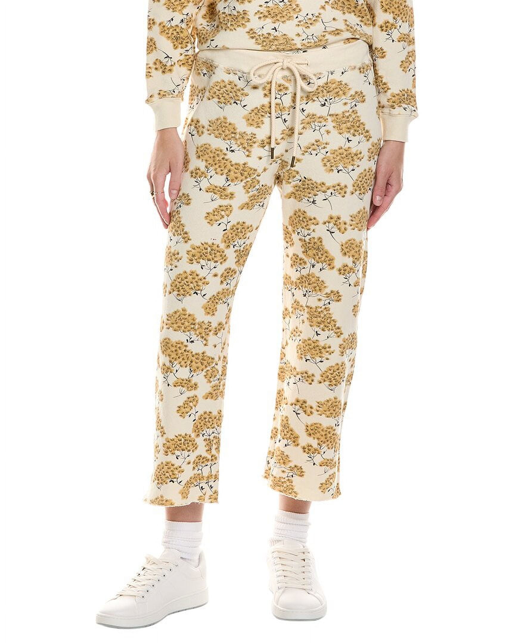 THE GREAT womens The Wide Leg Cropped Sweatpant, 3, White - Walmart.com