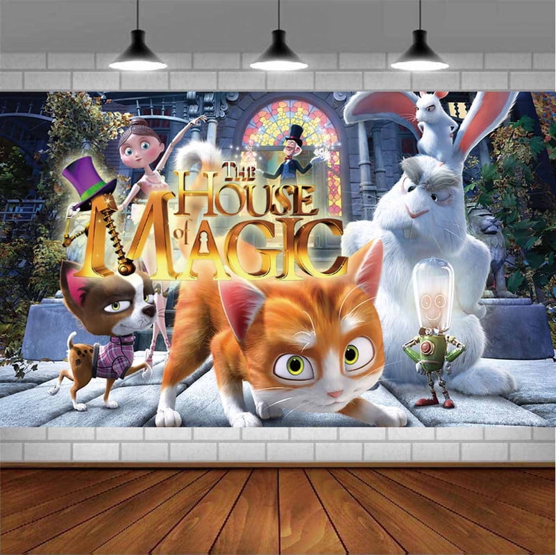 THE HOUSE OF MAGIC Backdrop Banner Party Supplies Poster Movie Theme ...