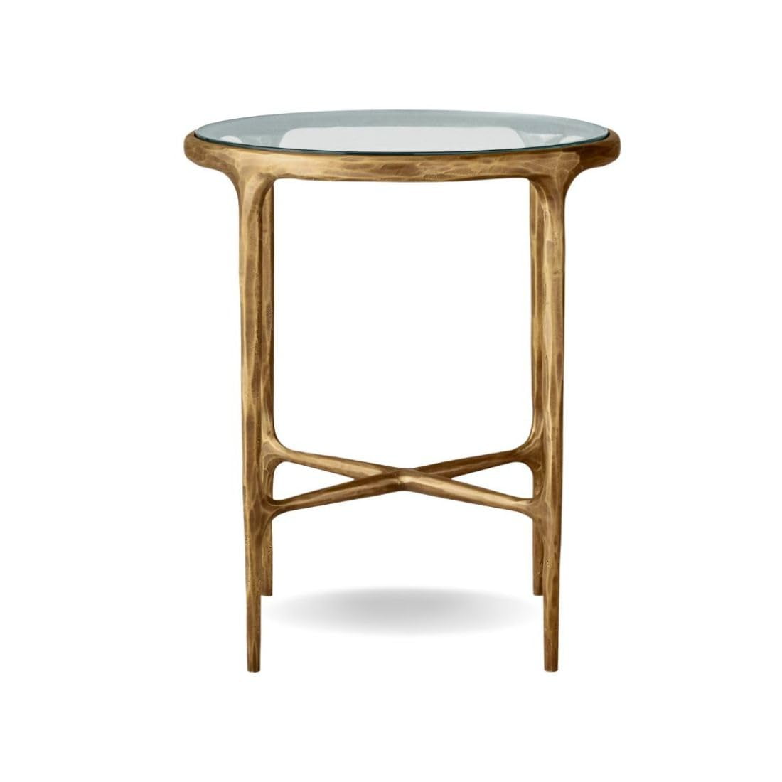 THE INSIDE PROJECT Brass Forged Iris Round Nightstands - Walmart.com
