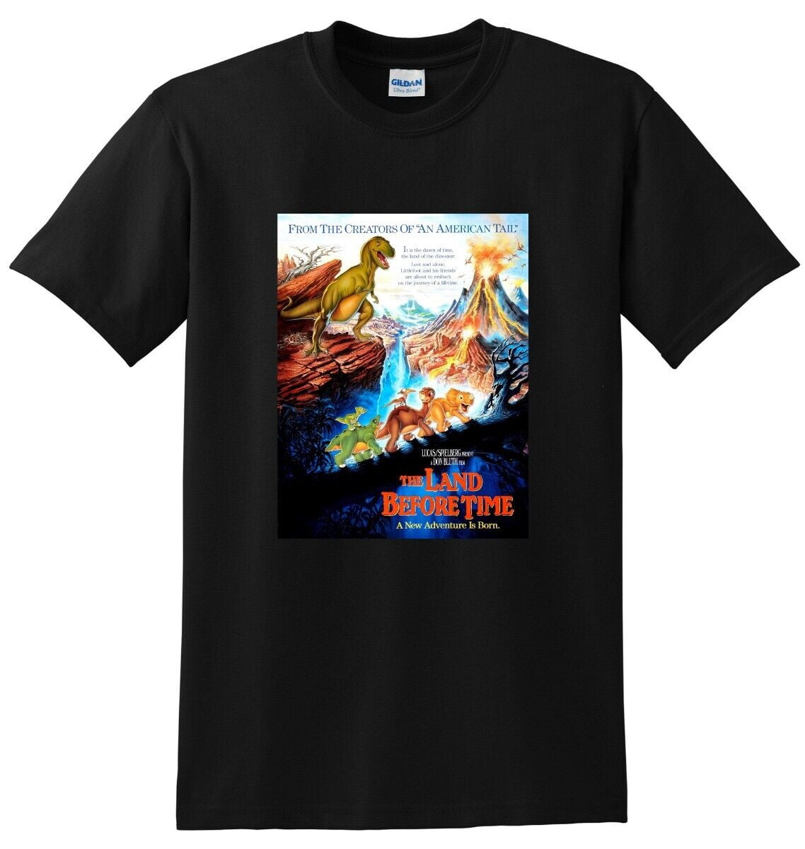 THE LAND BEFORE TIME T SHIRT 4k bluray poster tee SMALL MEDIUM LARGE or ...