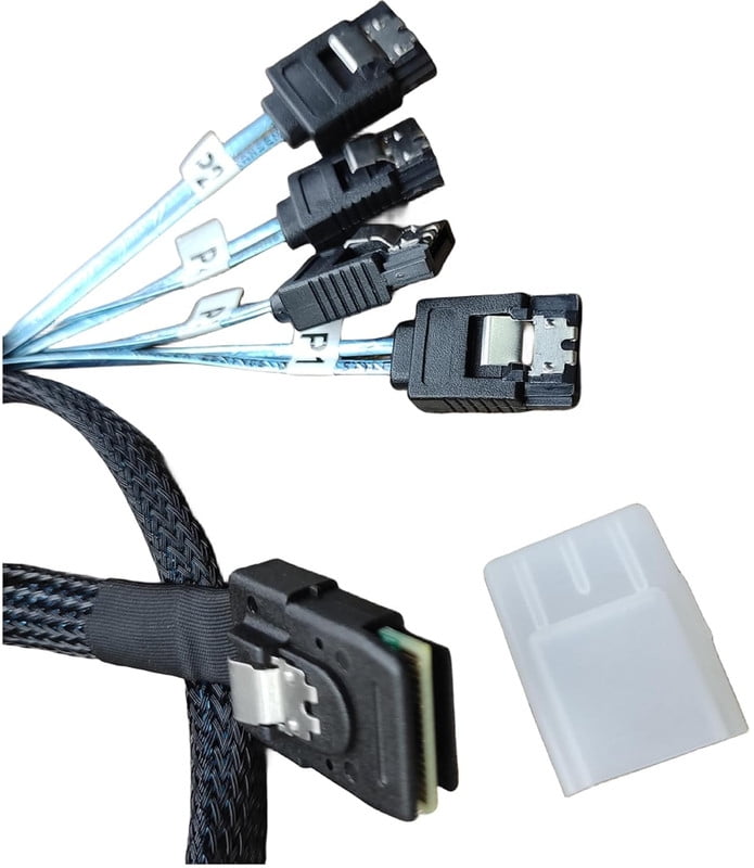 THE LEGACY 8087 SATA/36 Pin SFF-8087 to SATA Mini SAS Breakout Cable SFF8087 to SATA Mini-SAS to ...