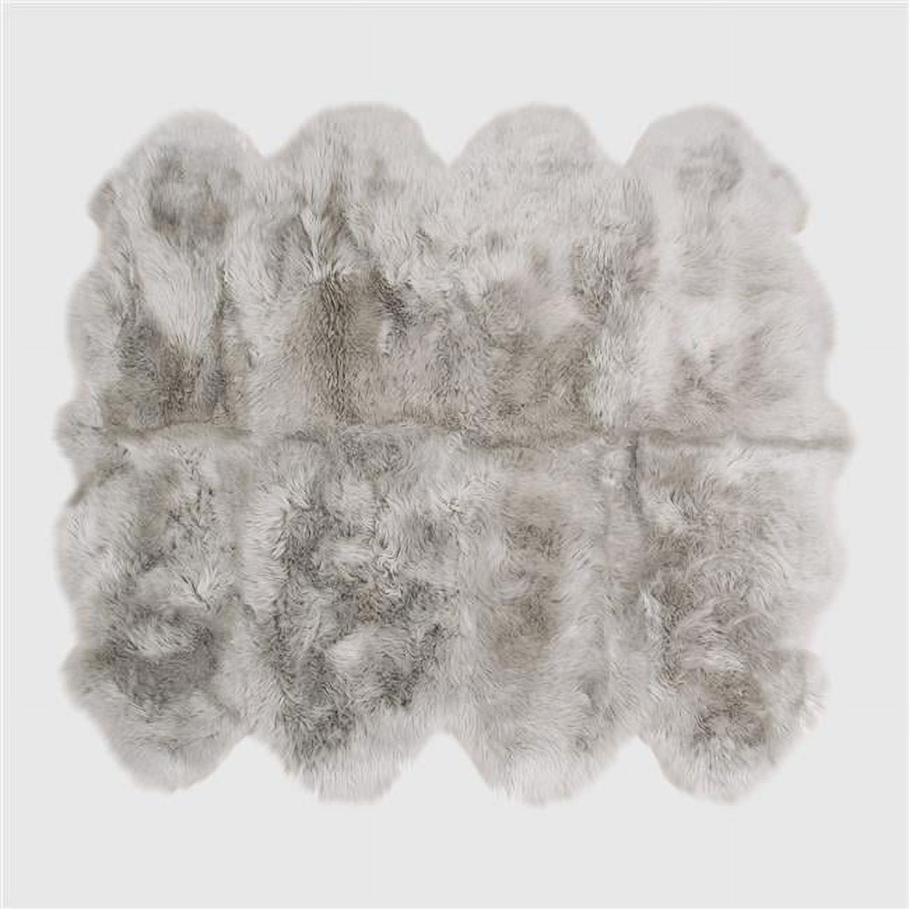THE MOOD MDL2O1102 CLASSIC SHEEPSKIN OCTO PELT RUG, CHATEAU GRAY ...