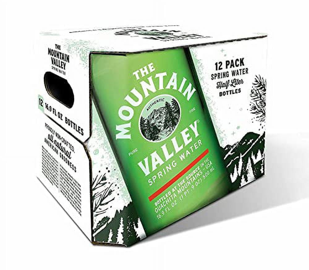 The Mountain Valley Natural Pure Fine Spring Water, 500 ML Glass Bottle ...