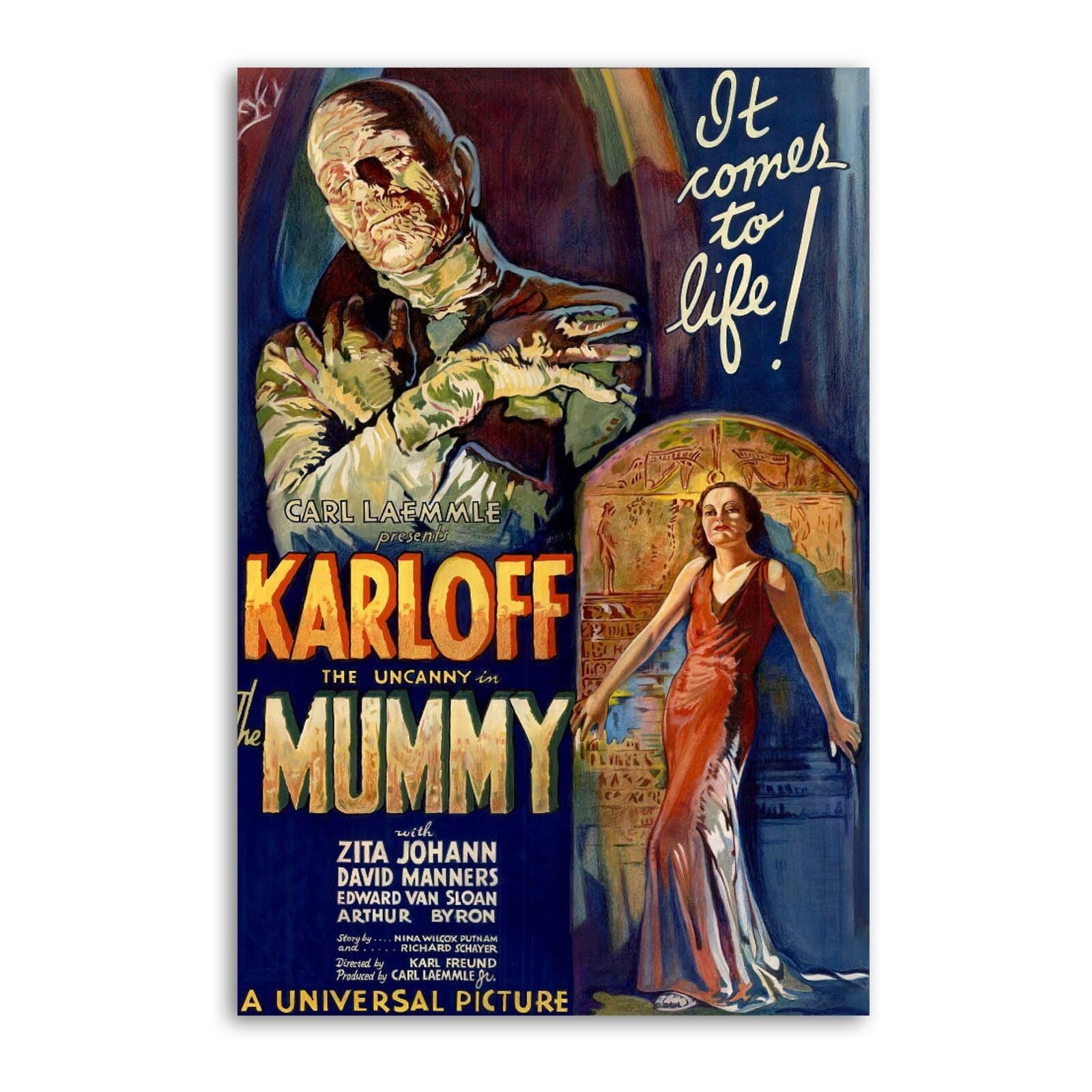 THE MUMMY Classic Halloween Horror Movie Poster Decorative Painting ...