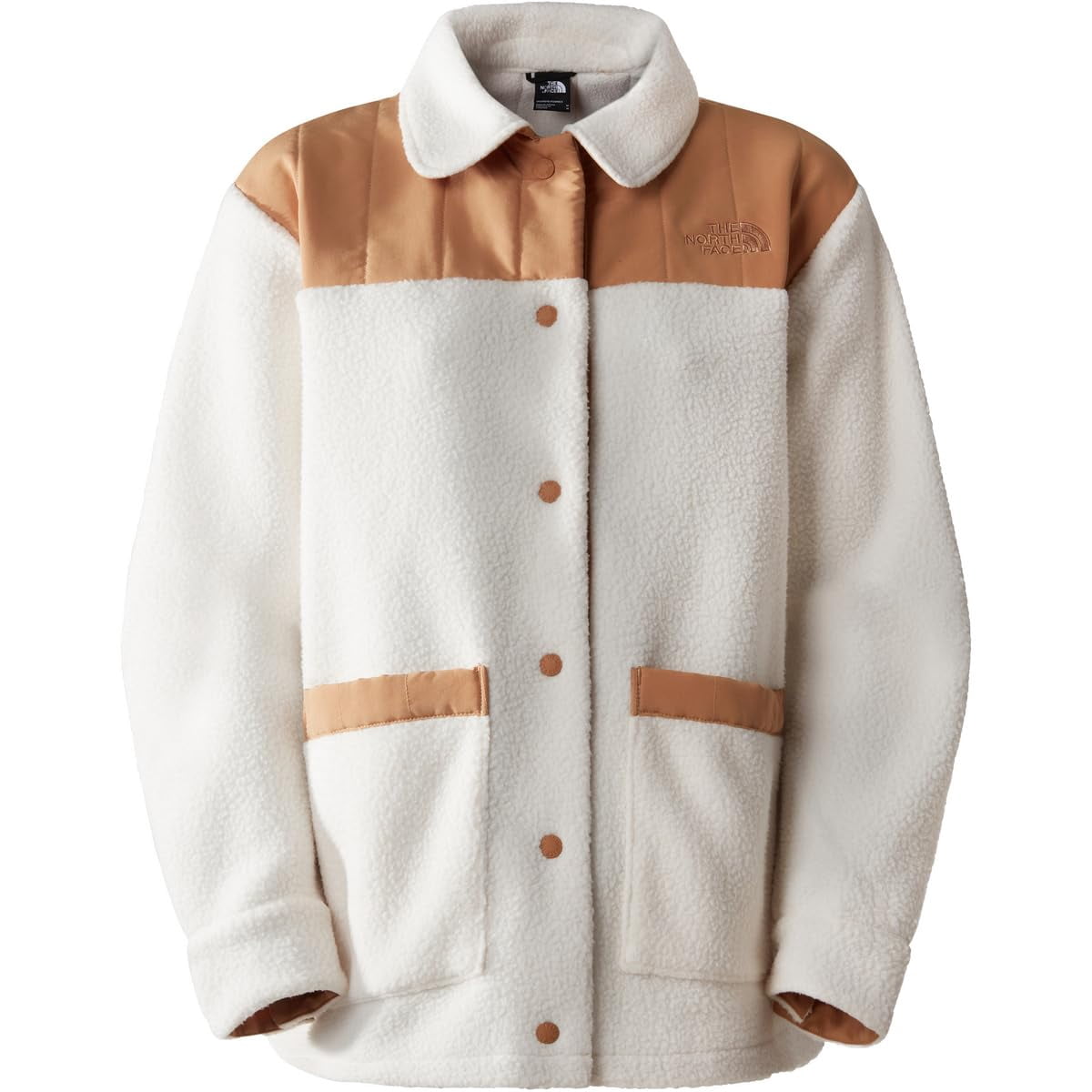THE NORTH FACE Women's Cragmont Snap-Front Fleece SHACKET Gardenia ...
