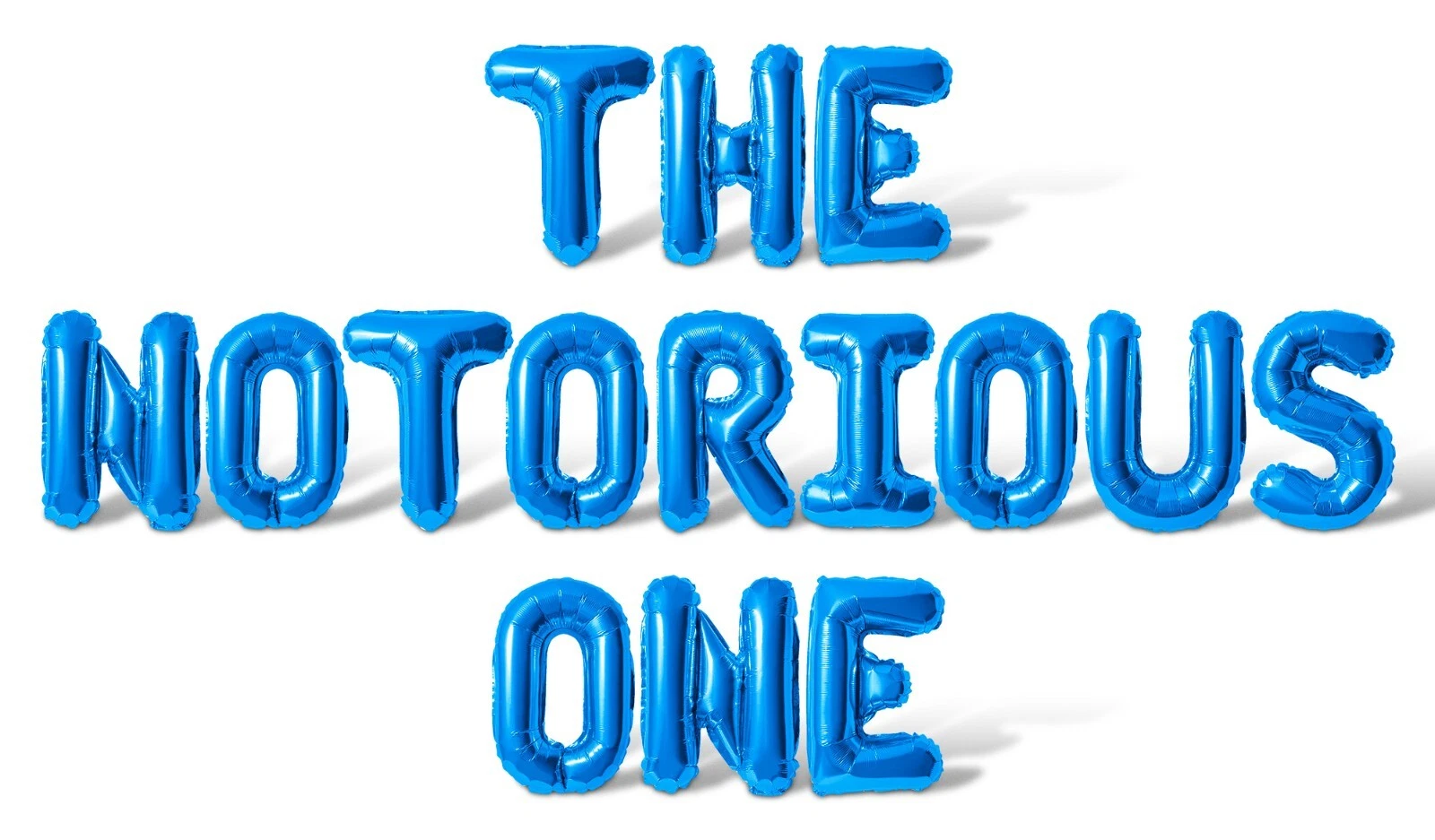 THE NOTORIOUS ONE Letter Balloon Banner - First Birthday Party ...