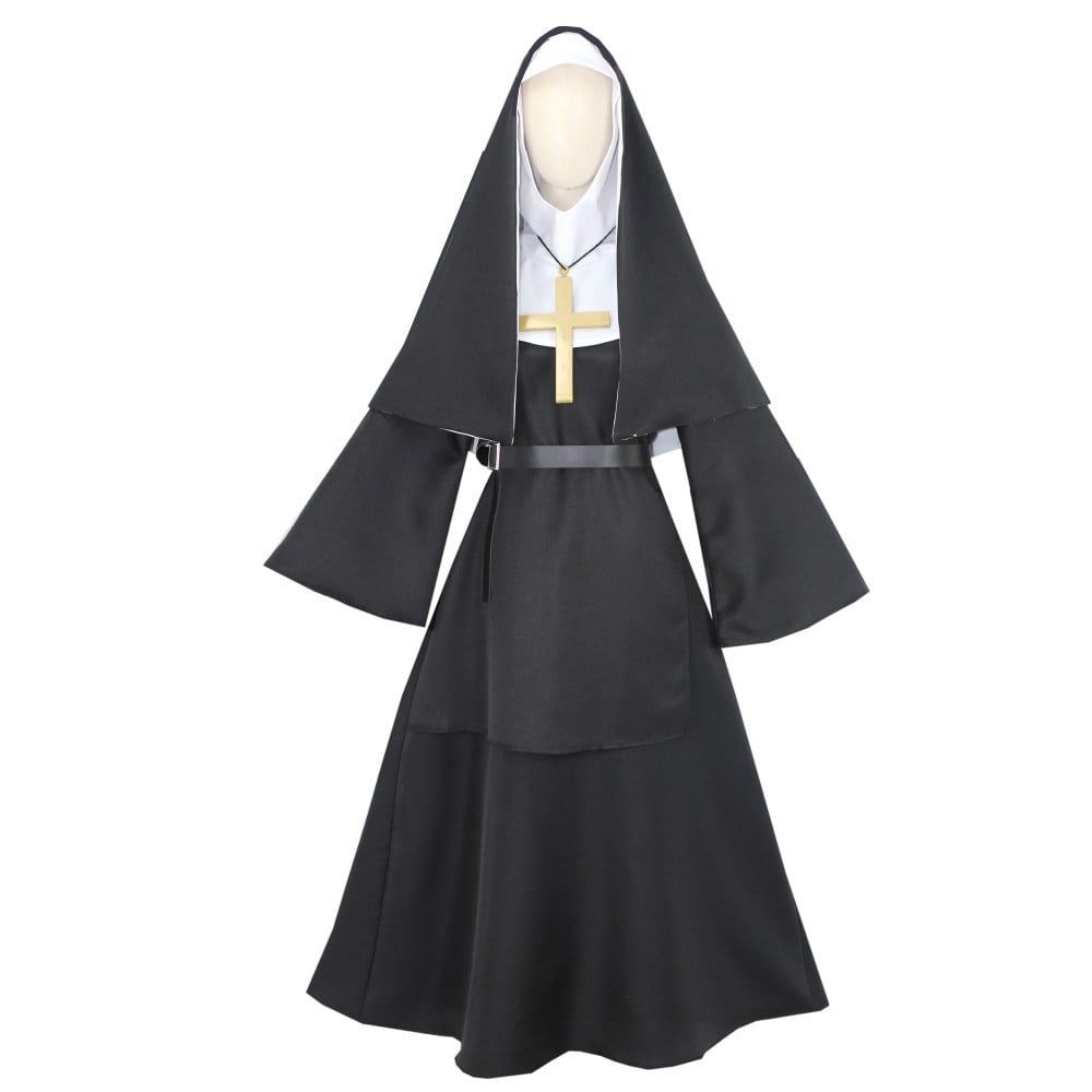 THE NUN Ghost nun cos costume stage show costume - Walmart.com