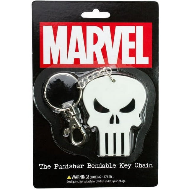THE PUNISHER SKULL 3 BENDABLE KEYCHAIN - Walmart.com