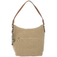 The Sak Sequoia Hand Crochet Hobo Handbag, Recycled Plastic, Beige ...