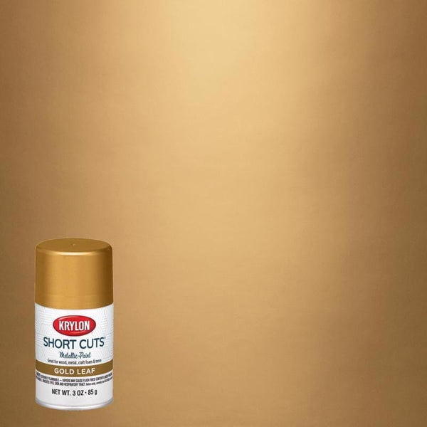 1 pc Krylon Short Cuts Gloss Gold Leaf Spray Paint 3 oz. (Pack of 6 ...