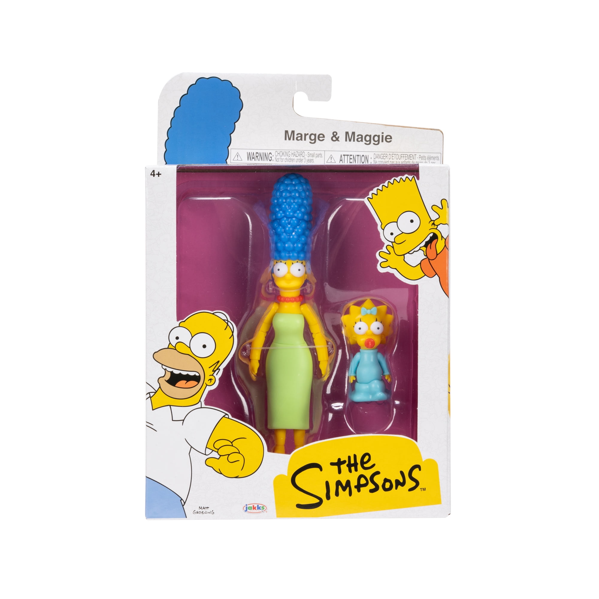 The Simpsons 5 inch Marge Simpson Action Figure with Maggie Simpson for ...