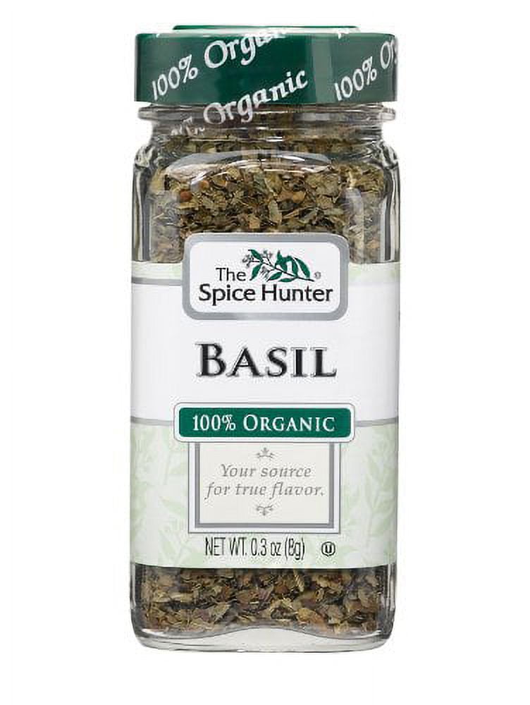 THE SPICE HUNTER: 100% Organic Basil, 0.3 oz - Walmart.com