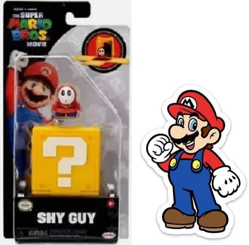 THE SUPER MARIO BROS. MOVIE 1.25 inch Mini Figure with Question Block ...