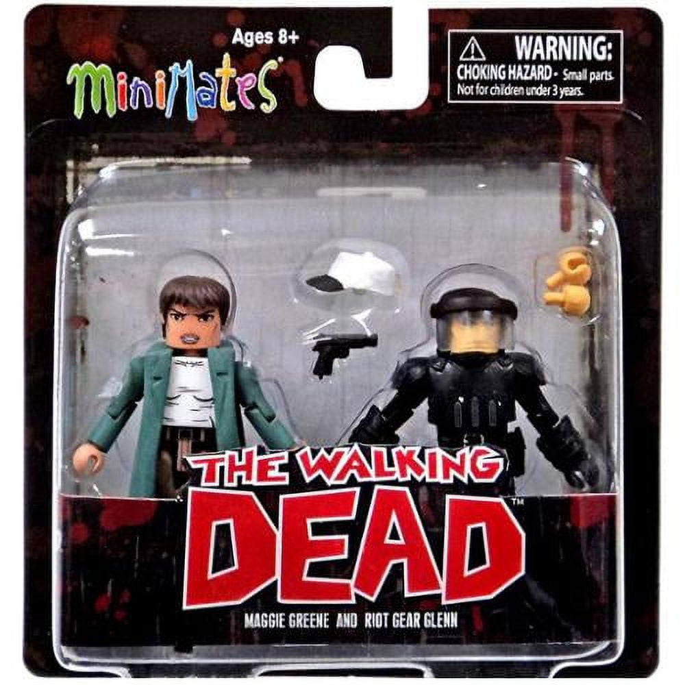 Minimates: The Walking Dead Series 5 Riot Gear Glenn with Maggie Action ...