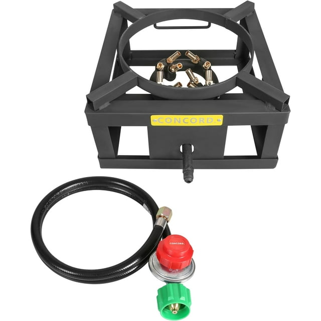 THE WOK BLOCK 12" Single Propane Outdoor Burner with Built in Wok Ring ...