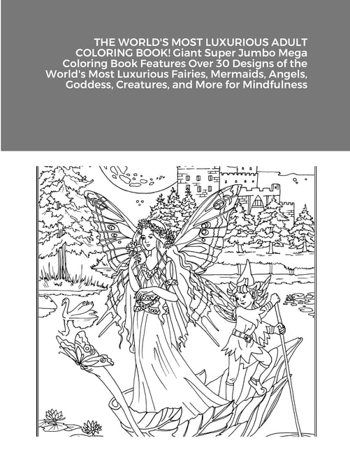 THE WORLD'S MOST LUXURIOUS ADULT COLORING BOOK! Giant Super Jumbo Mega ...