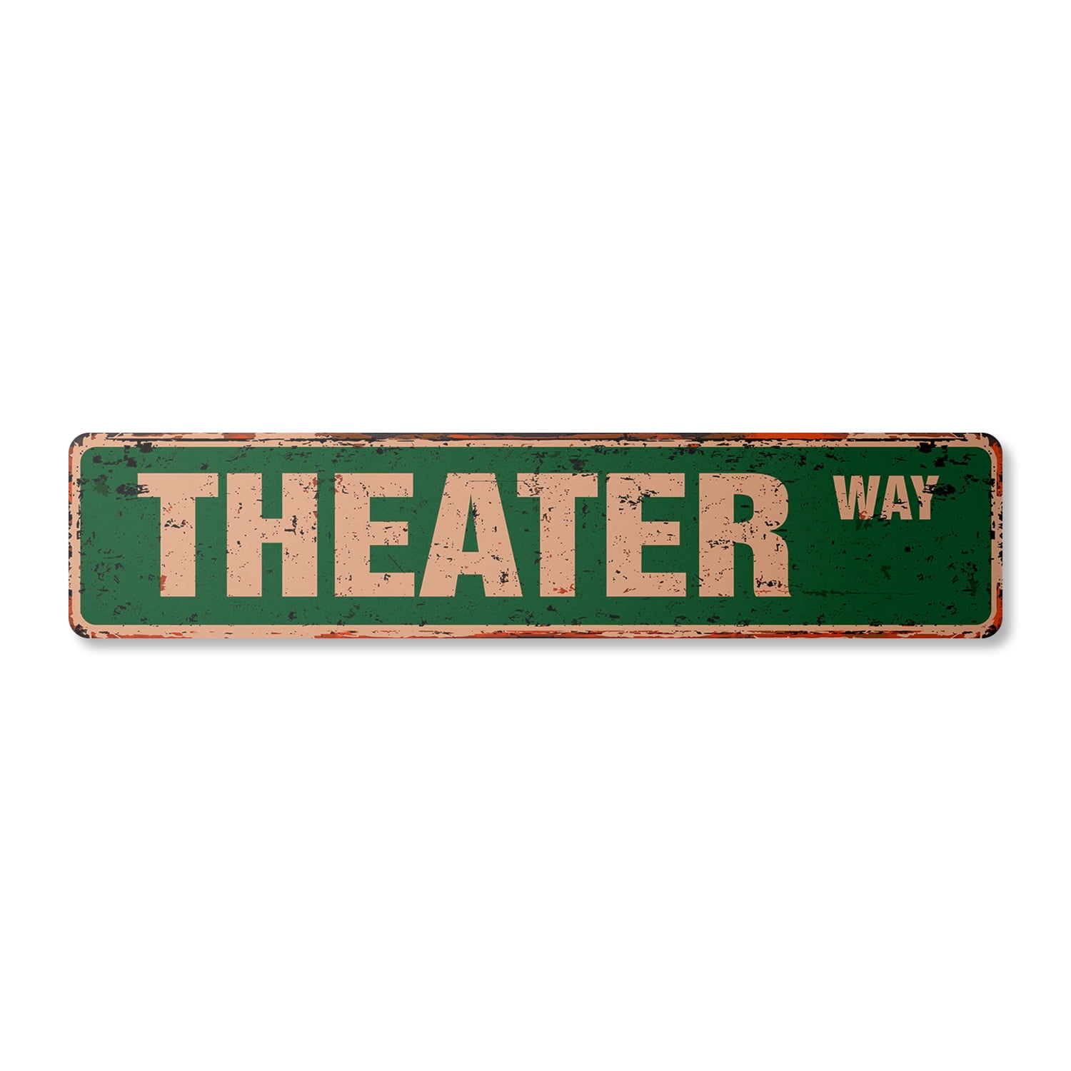 THEATER Vintage Aluminum Street Sign movie home theatre theaters actor ...