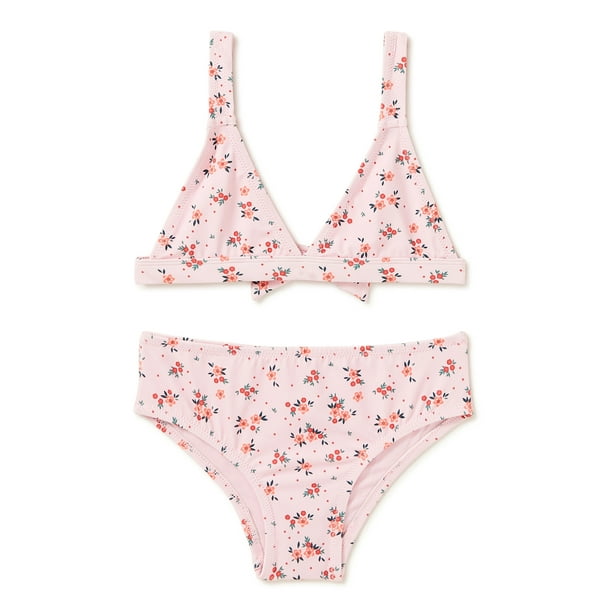 THEME by Ariella Girls 2 Piece Bikini Swimsuit, Sizes 7-16 - Walmart.com