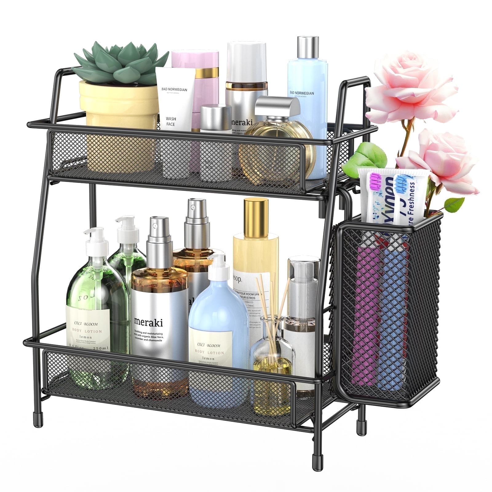 THENNIKIGO bathroom organizer countertop,Spice Rack,counter organizer ...