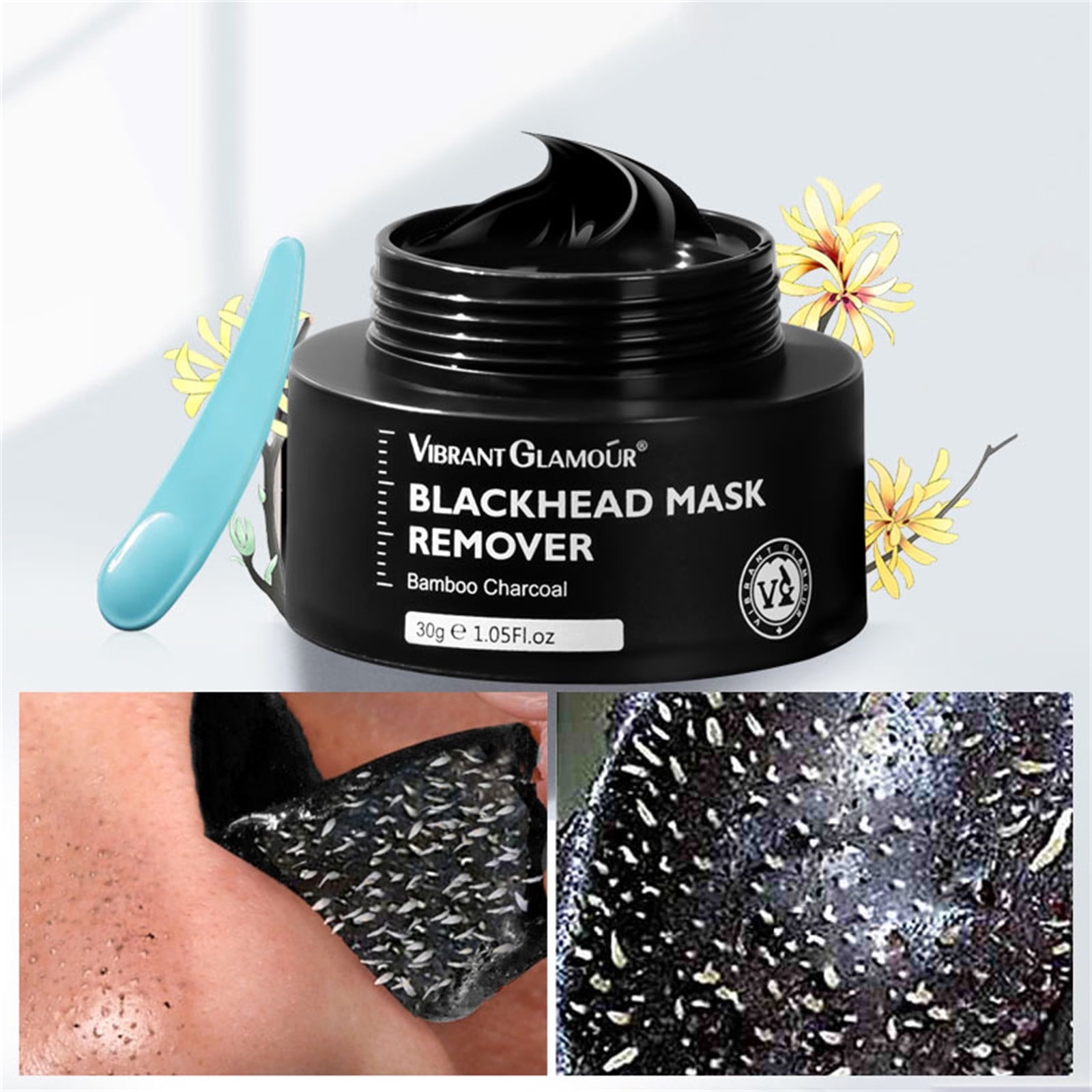 THEOLL Bamboo Charcoal Blackhead Remover Mask, Bamboo Charcoal Peel Off ...