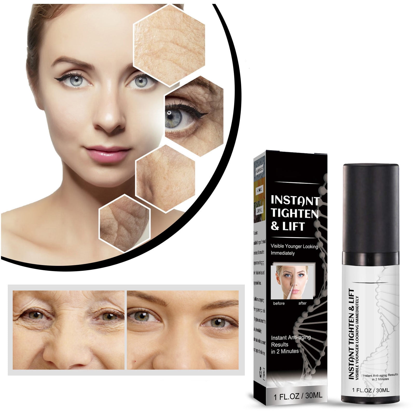 THEOLL Instant Face Lift Cream, Temporary Face Lift Tightening ...