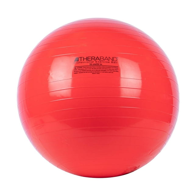 THERABAND Exercise Ball, Stability, 55 cm, Red, 1 Pack - Walmart.com