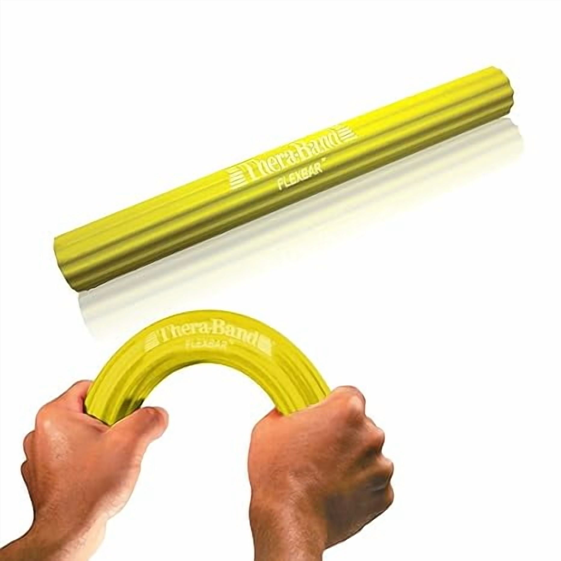 THERABAND FlexBar, Yellow, Extra Light Thickness, 6 LBS Resistance ...