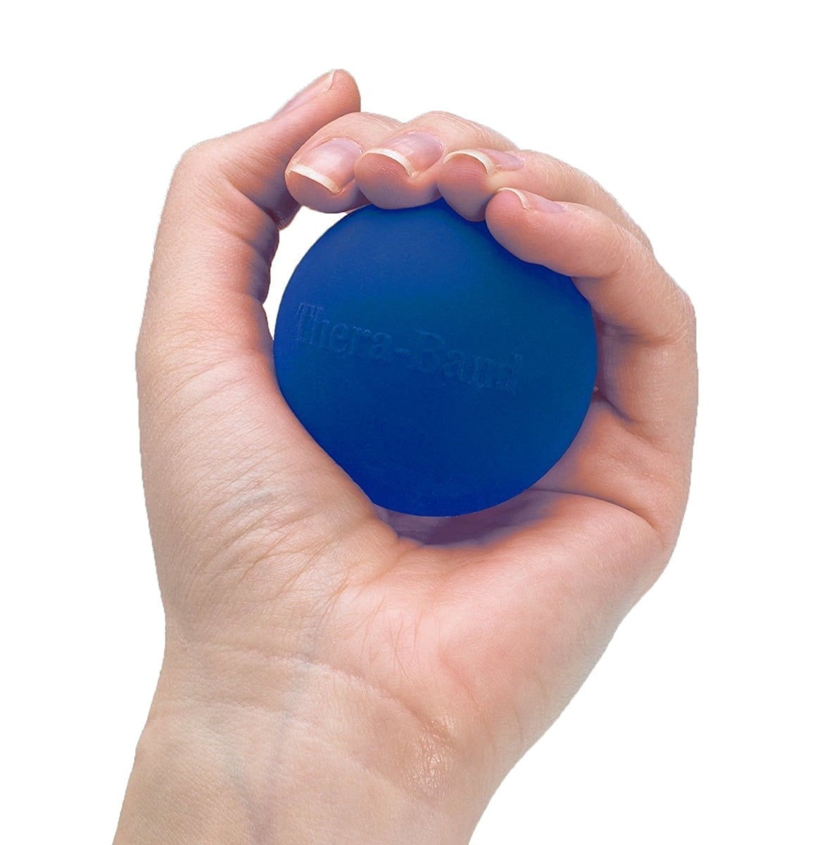 THERABAND Hand Exerciser, Firm, Blue, 2 IN, Stress Ball, Hand, Wrist ...