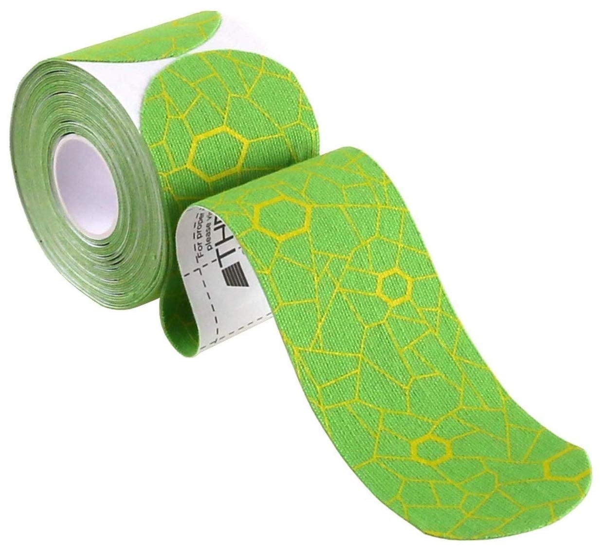 THERABAND Kinesiology Tape, Green/Yellow, 1 Roll, with XactStretch ...