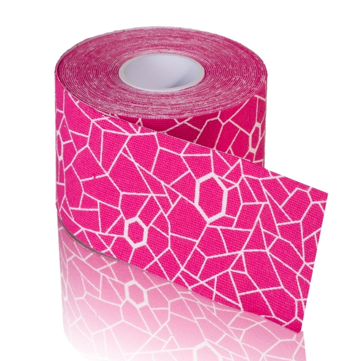THERABAND Kinesiology Tape Standard Roll, Pink/White Print, 2 X 16.4 ...