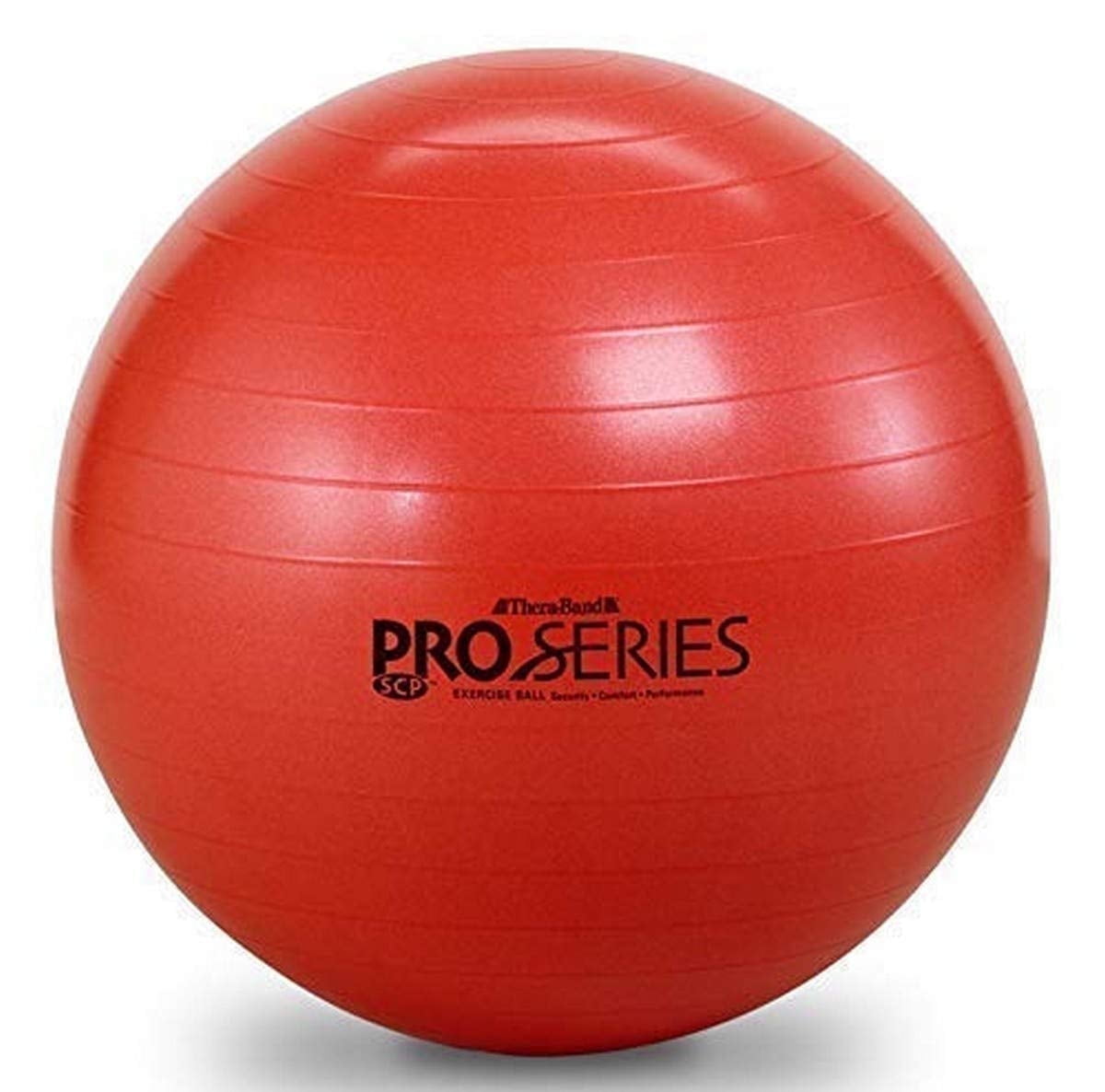 THERABAND 55 cm Red Stability Ball for Core Gym Workout & Exercise, 1 ...