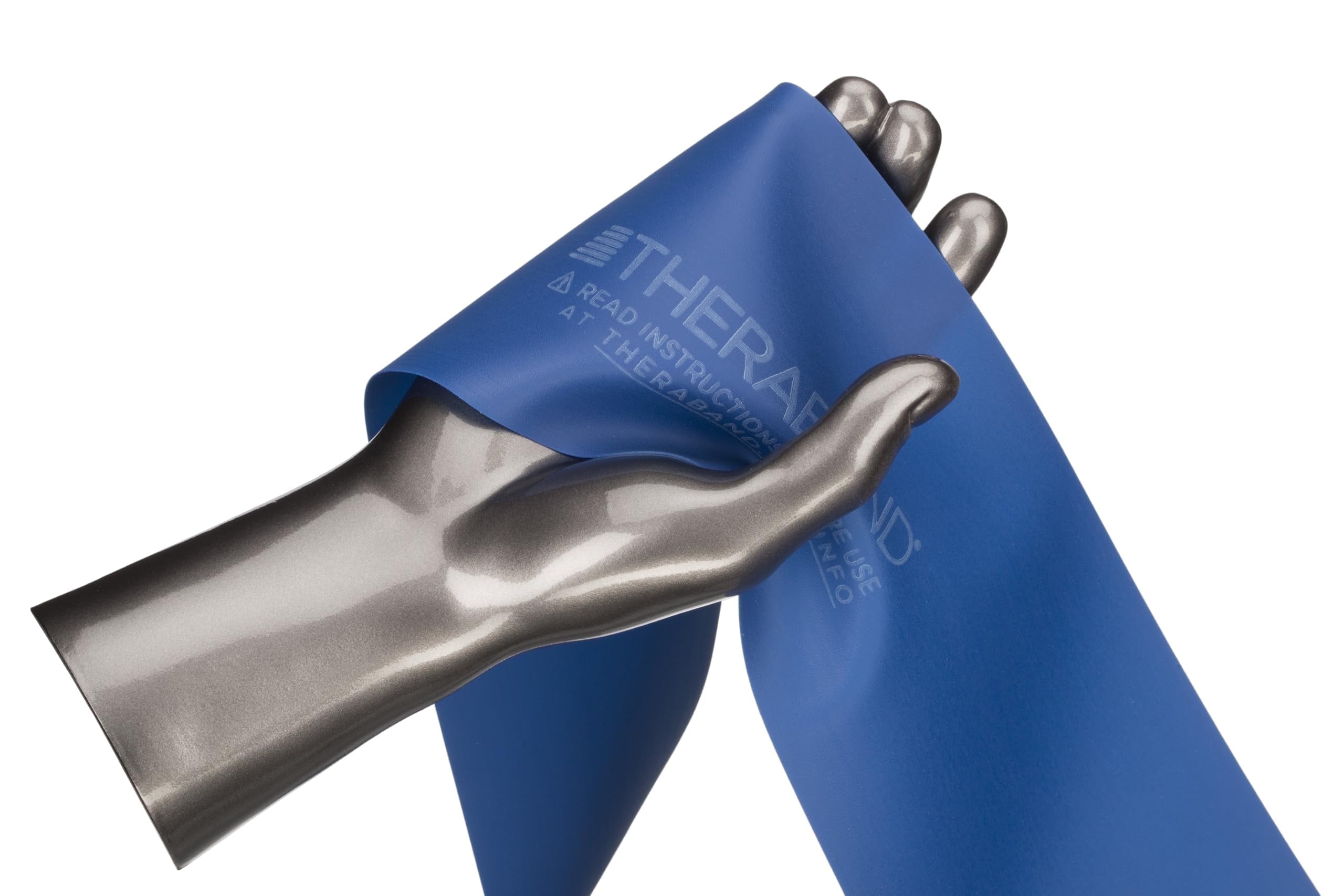 THERABAND Professional Latex Band, Blue, Extra Heavy, 6 Ft, Level 5 ...