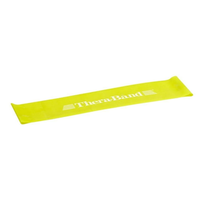 THERABAND Resistance Band Loop, 12 IN, Yellow, Thin Thickness, 3 LBS ...