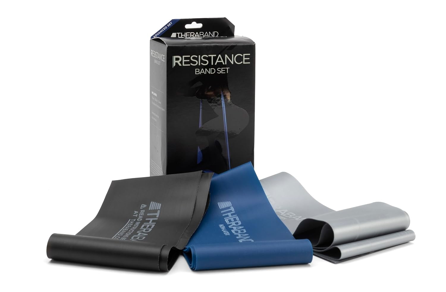 Athletic Works Resistance Bands, Medium, Natural Latex, 40inx0.86in ...