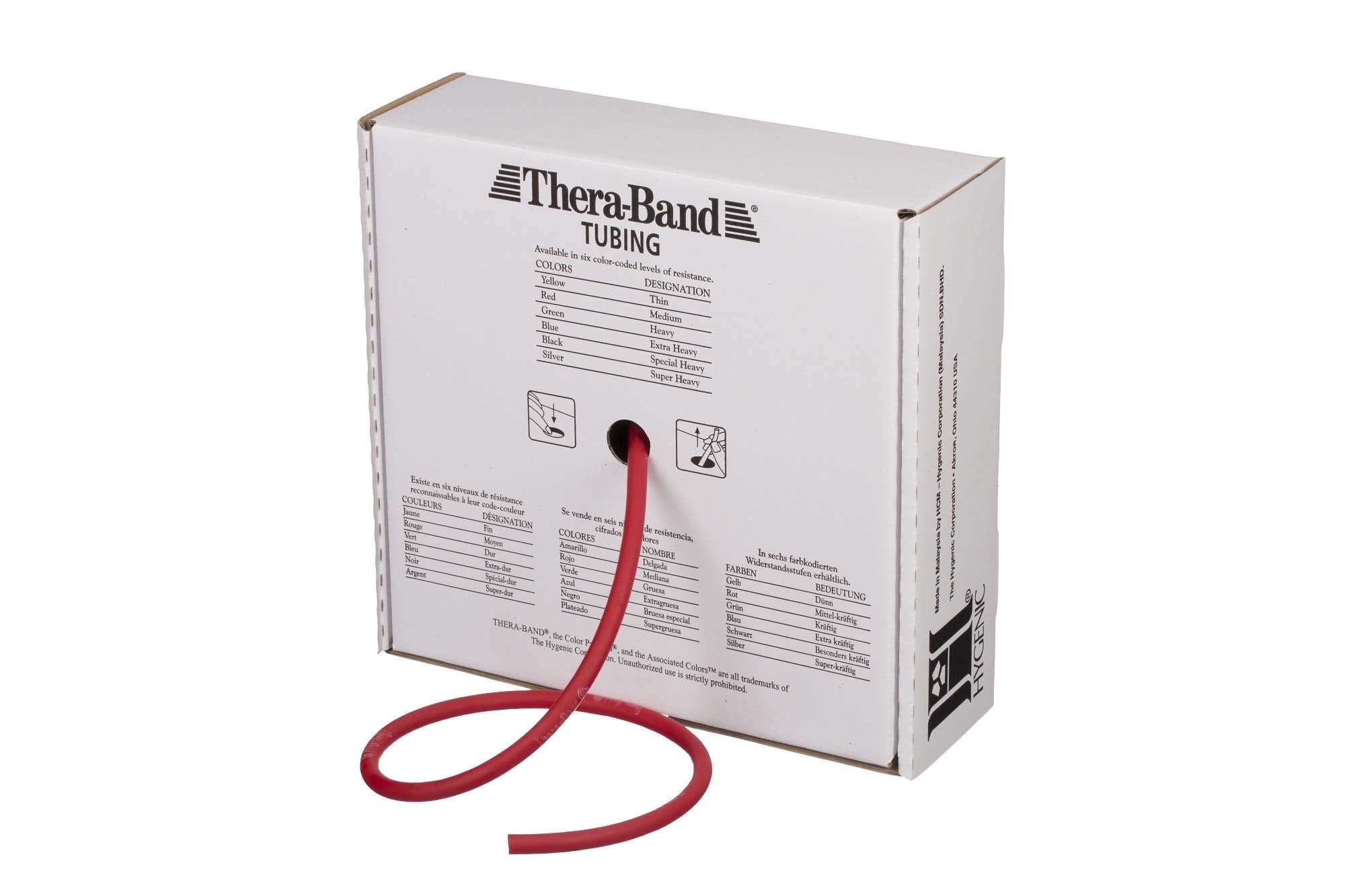 Free Shipping! THERABAND Resistance Tubes, Level 3, Medium Red, 3.7 lbs ...