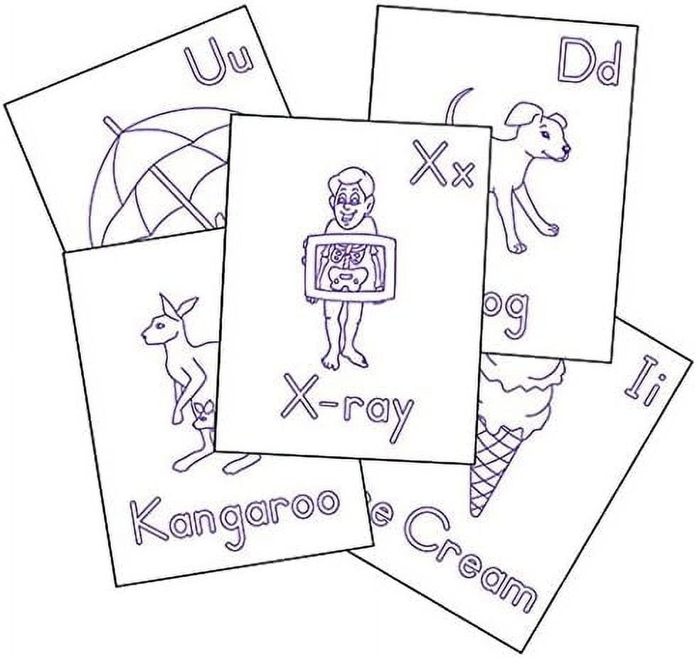THERAPRO Raised Line Alphabet Coloring Sheets (104 Sheets) - Walmart.com
