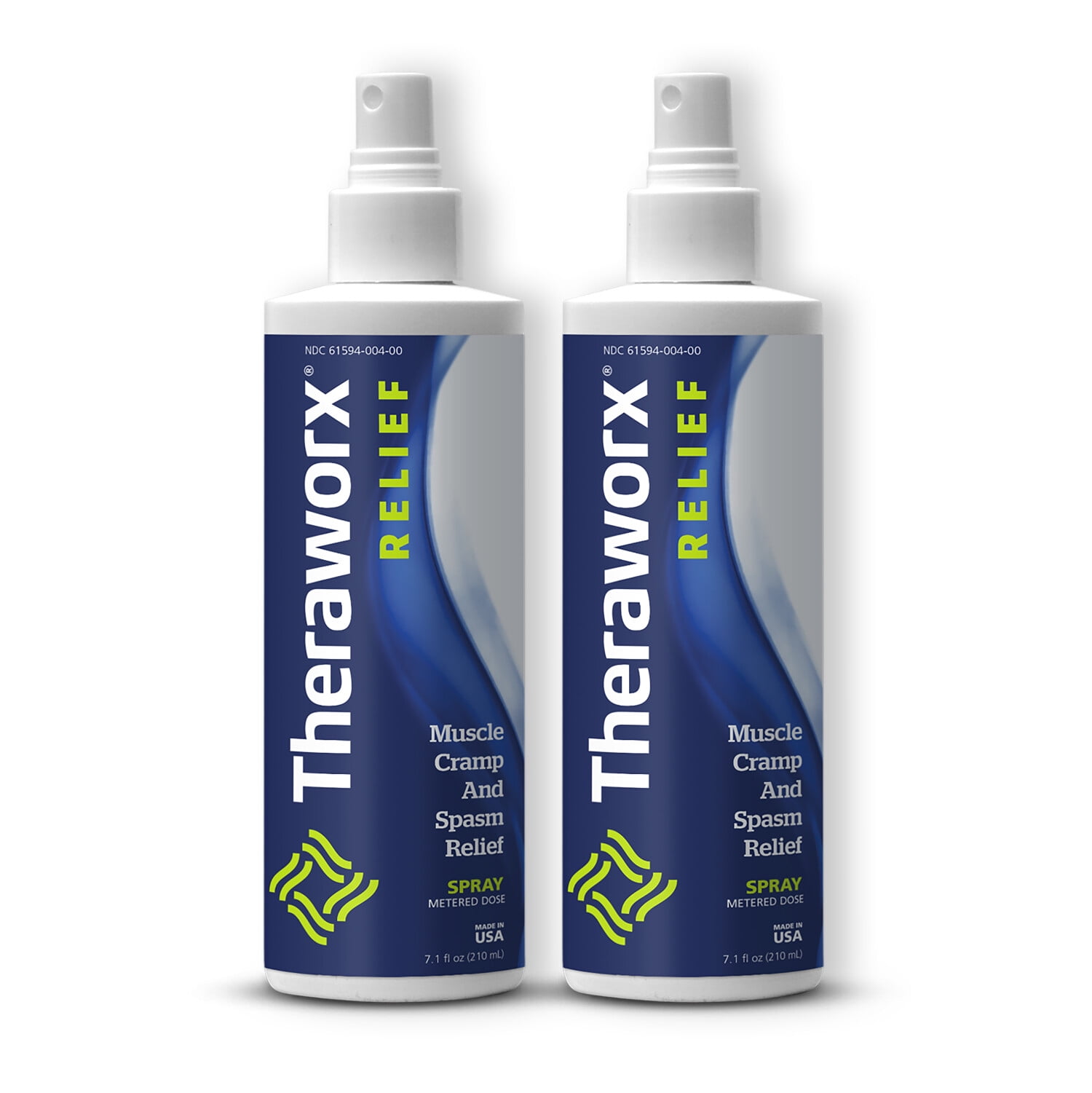 THERAWORX RELIEF FOR MUSCLE CRAMPS & SPASMS SPRAY 7.1 FL OZ, 2 PACK ...