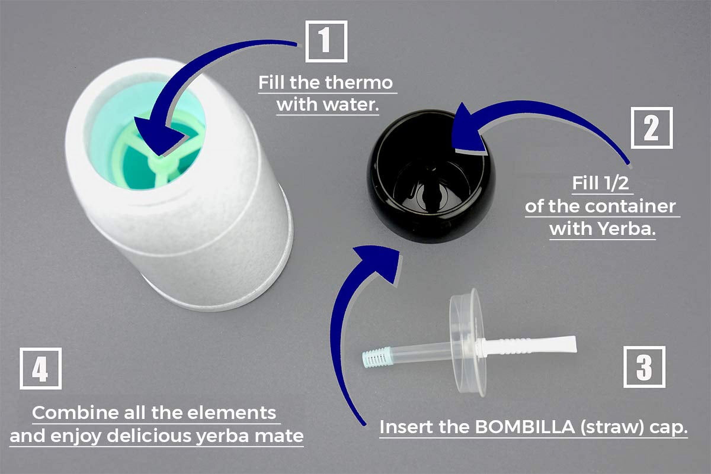 THERMO MATE STRAW, All in One. Just add water and yerba only once, and ...