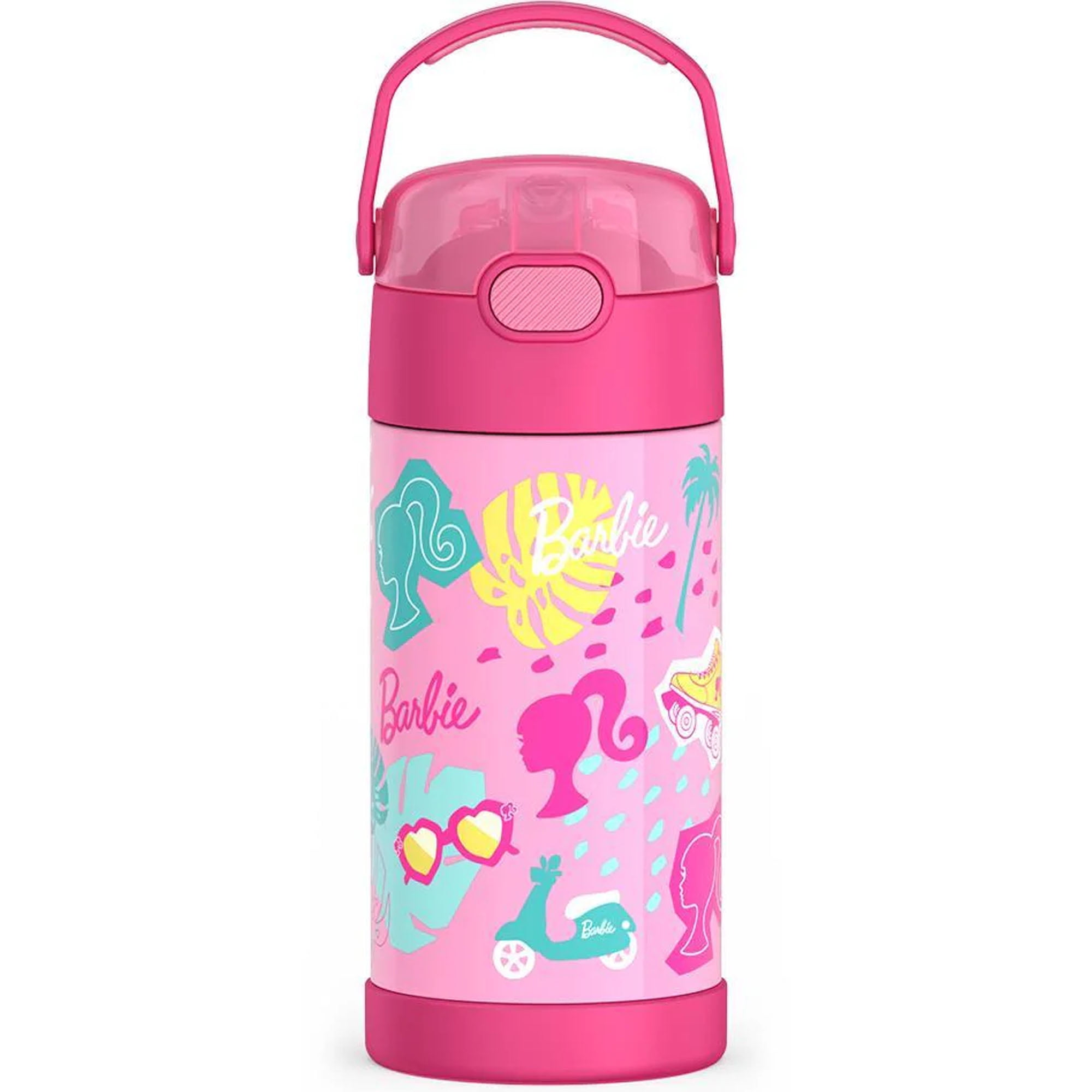 Thermos Kid's 12 Oz Insulated Straw Water Bottle, Stainless Steel ...