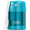 THERMOS FUNTAINER 10 Ounce Stainless Steel Vacuum Insulated Kids Food Jar with Folding Spoon ...