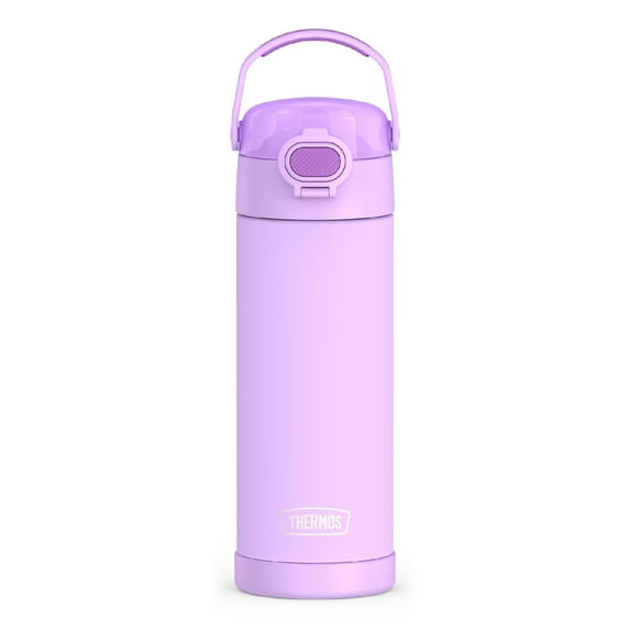THERMOS FUNTAINER 16 Ounce Stainless Steel Vacuum Insulated Bottle with Wide Spout Lid, Neon ...