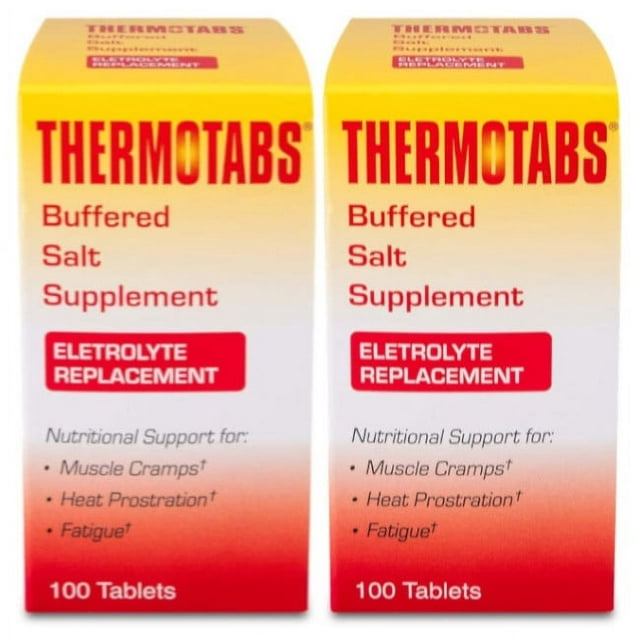 THERMOTABS Salt Supplement Buffered Tablets 100 Tablets (Pack of 2 ...