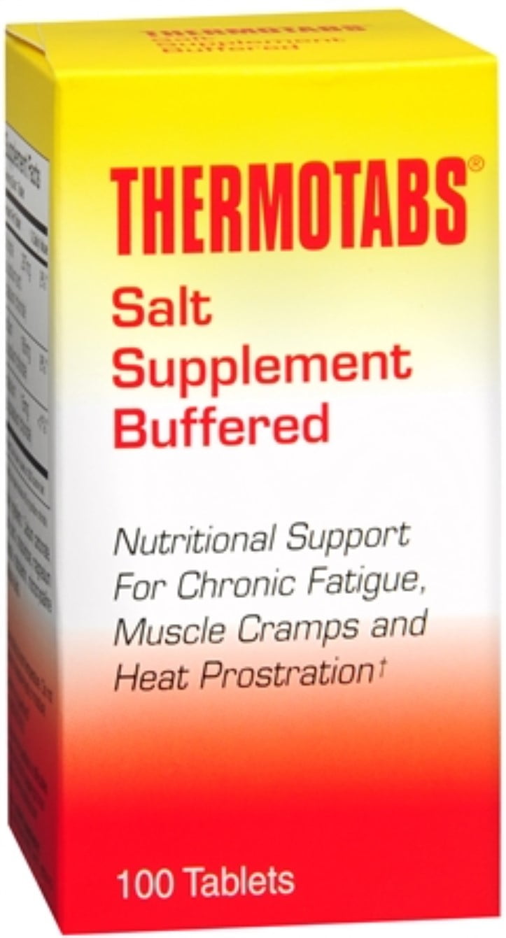 THERMOTABS Salt Supplement Buffered Tablets 100 Tablets (Pack of 6 ...