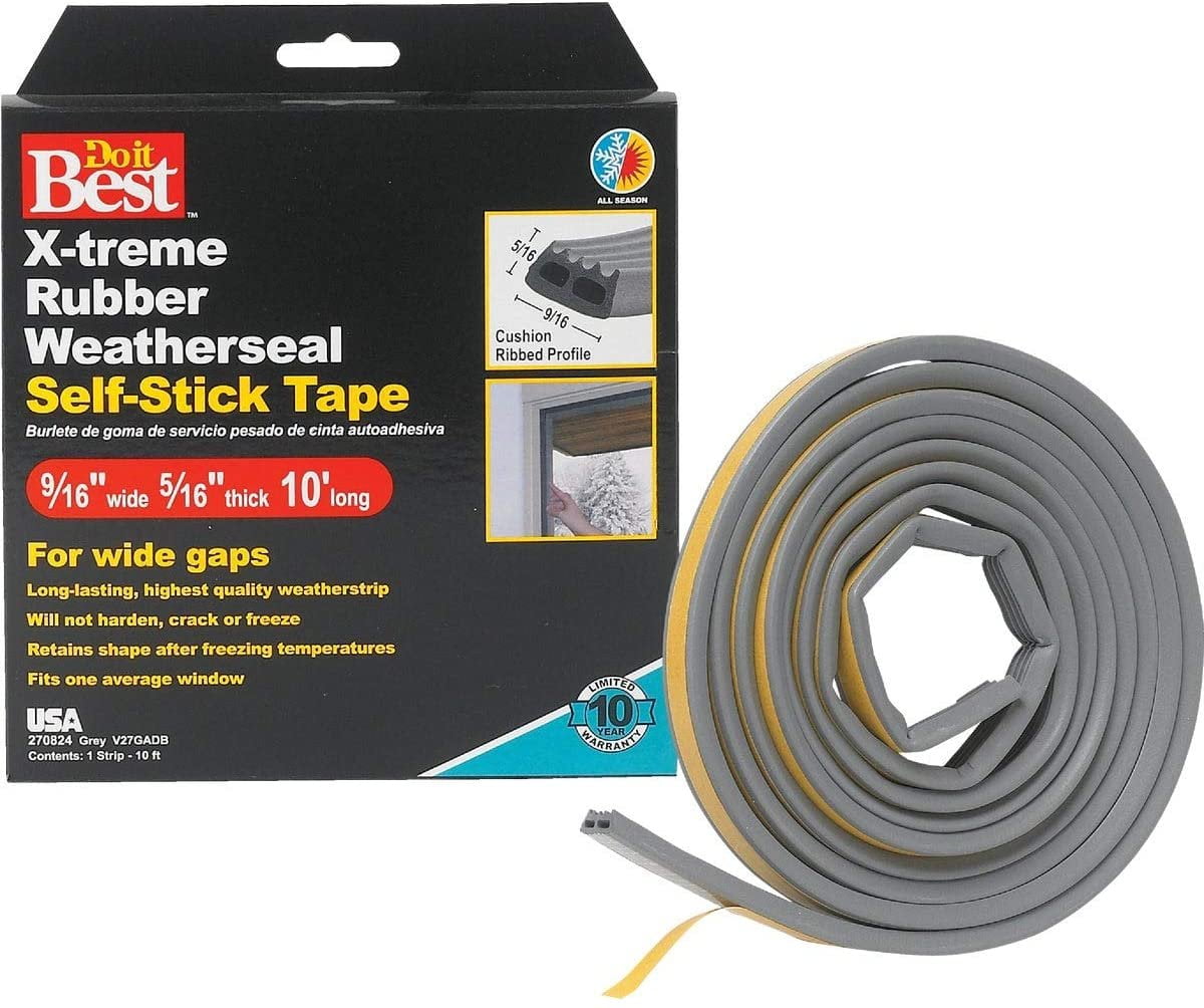 THERMWELL PRODS CO V27GADB Best X-Treme Rubber Weather Seal Tape ...