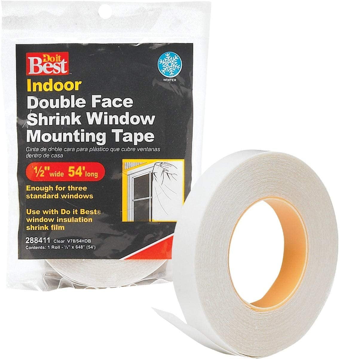 THERMWELL PRODS CO V78/54HDB Best Shrink Window Film Tape - Walmart.com