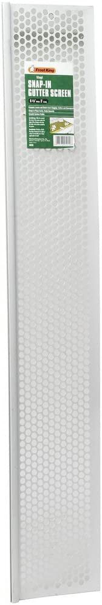 THERMWELL PRODUCTS Frost King G636W Vinyl Snap-in Gutter Screen, 6-5/8 ...