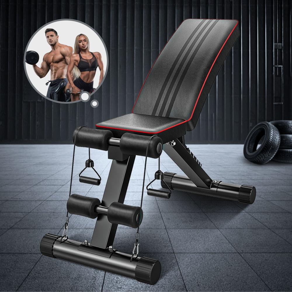 THERUN Adjustable Bench with Upgraded Comfortable & Durable Thick ...